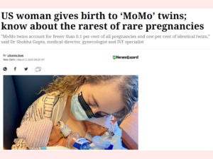 US woman gives birth to ‘MoMo’ twins; know about the rarest of rare ...