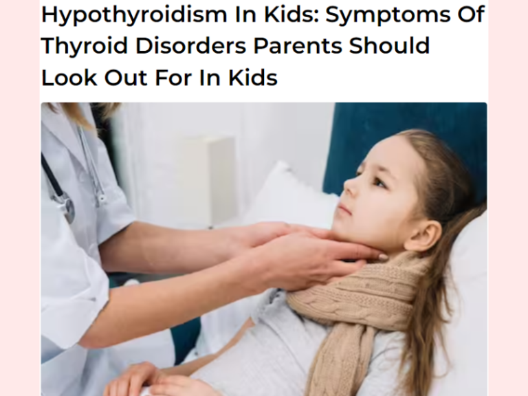 Hypothyroidism In Kids: Symptoms Of Thyroid Disorders Parents Should ...