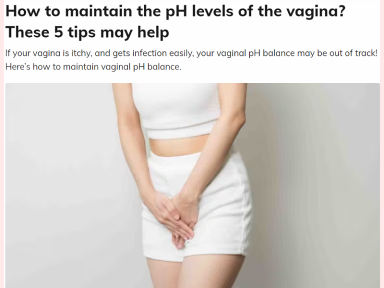 How to maintain the pH levels of the vagina? These 5 tips may help - Motherhood Hospitals India
