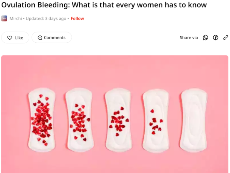 Ovulation Bleeding: What is that every women has to know - Motherhood ...