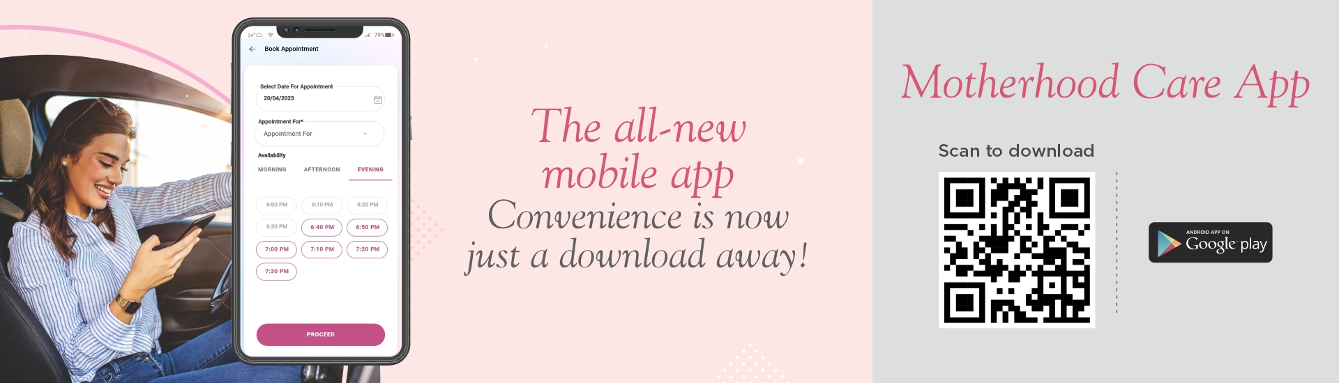 Motherhood Care App - Motherhood Hospitals India