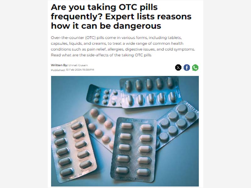 Are you taking OTC pills frequently? Expert lists reasons how it can be ...