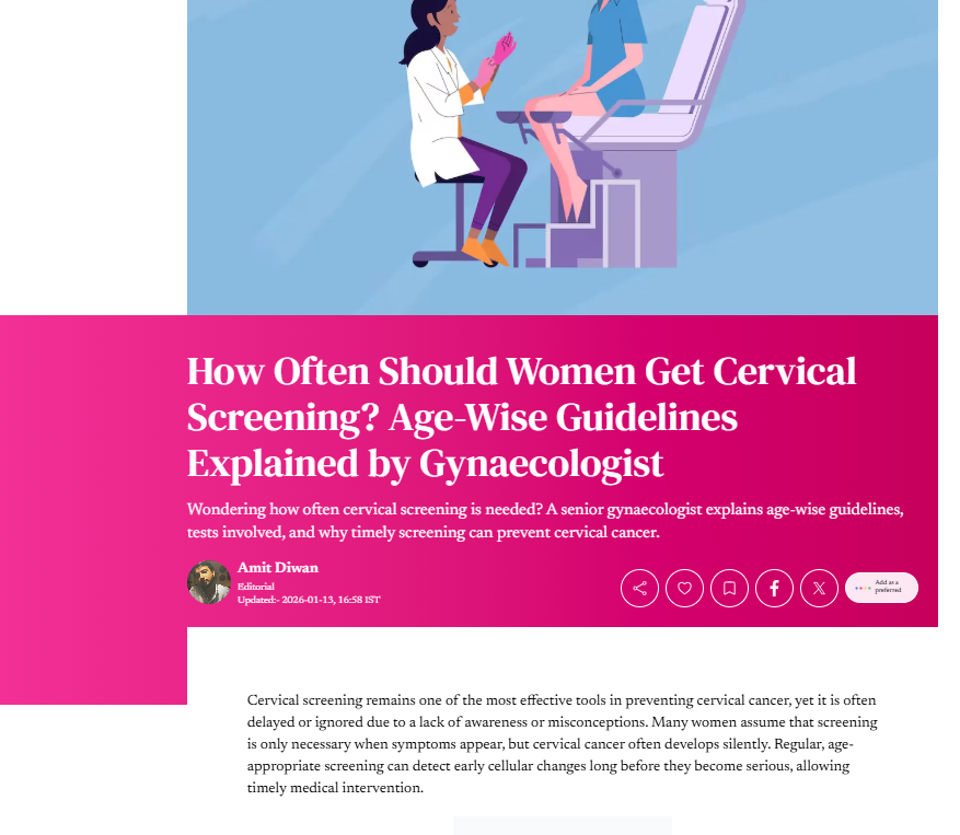 How Often Should Women Get Cervical Screening? Age-Wise Guidelines ...
